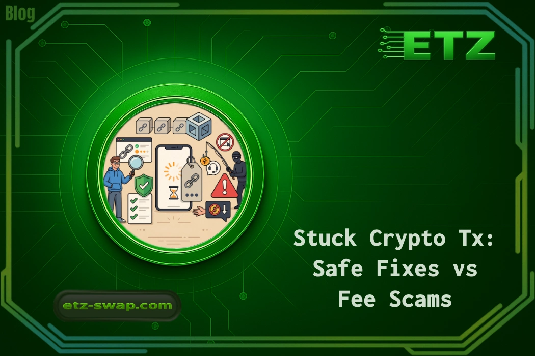 Stuck Crypto Transaction: Safe Steps vs Fee-Boost Scams